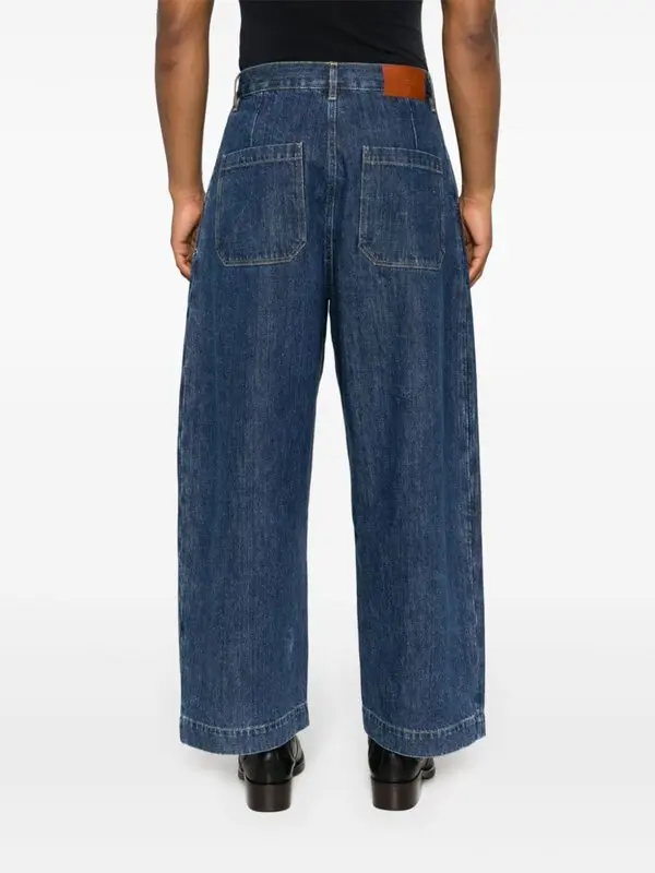 Studio Nicholson Puch Wide Leg Jeans - Blue