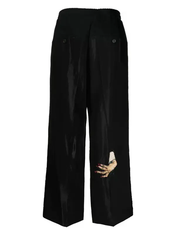UNDERCOVERISM Hand-embroidered Satin Trousers