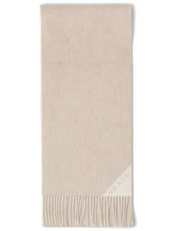 Prada Reversible Cashmere Scarf - Neutrals