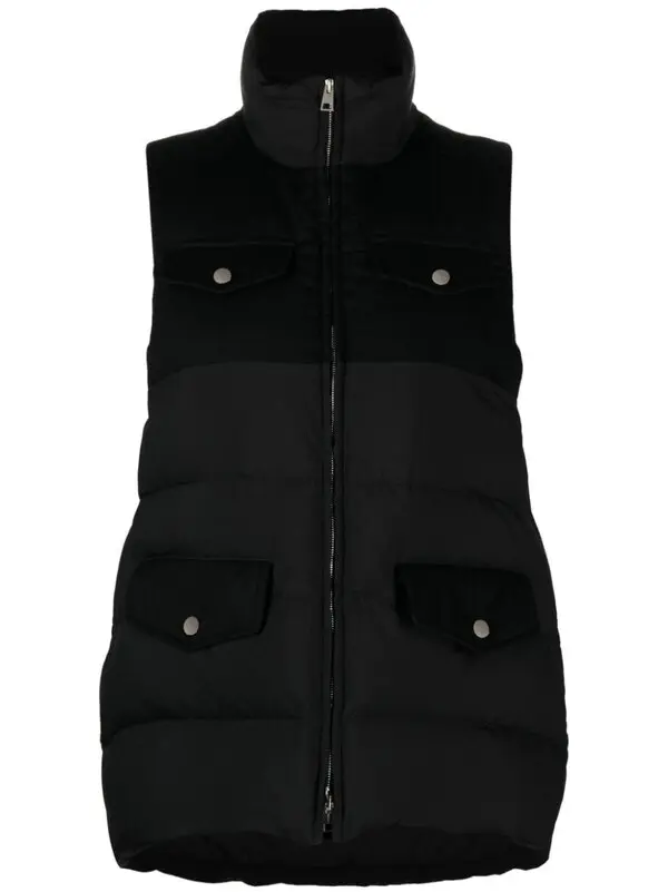 Kiton Zip-up Quilted Down Gilet