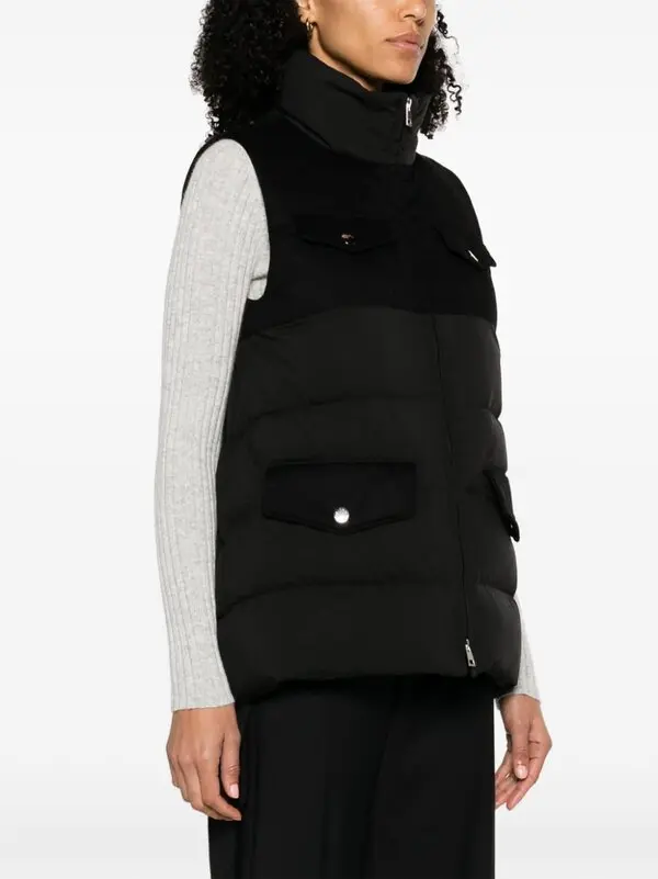 Kiton Zip-up Quilted Down Gilet