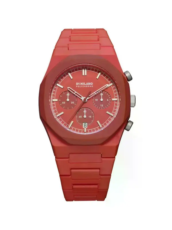D1 MILANO Polychrono 40.5mm Watch - Red