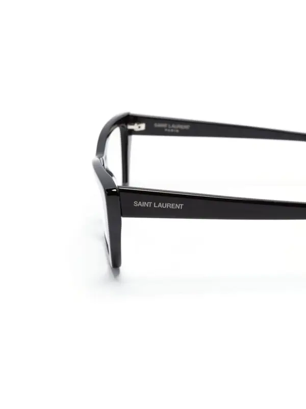 Saint Laurent Logo-engraved Cat-eye Glasses