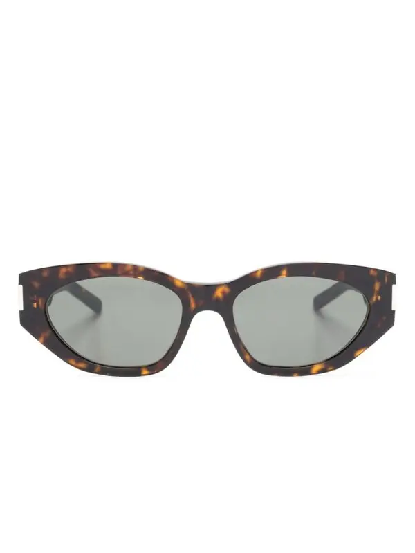 Saint Laurent Sl 638 Cat-eye Frame Sunglasses - Brown