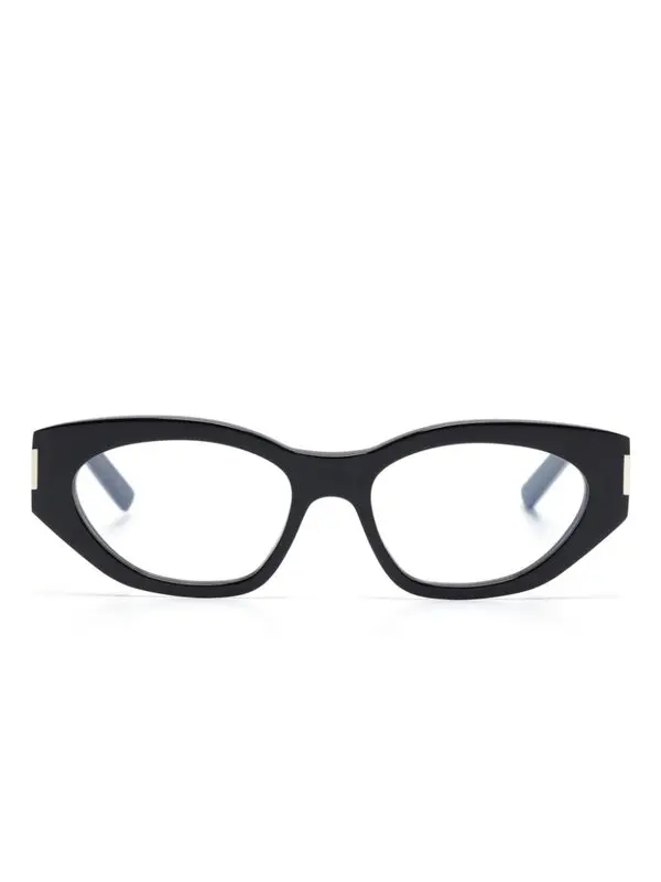 Saint Laurent Polished Cat-eye Glasses - Black