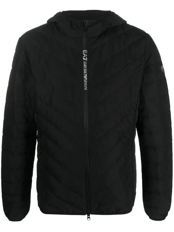 EA7 Hooded Quilted Jacket