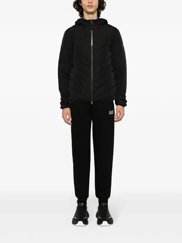 EA7 Hooded Quilted Jacket