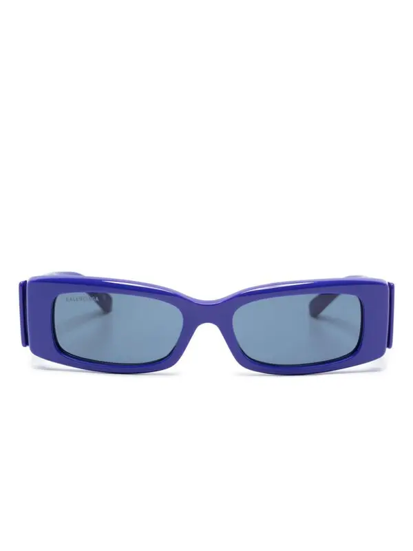 Balenciaga Logo Sunglasses - Blue