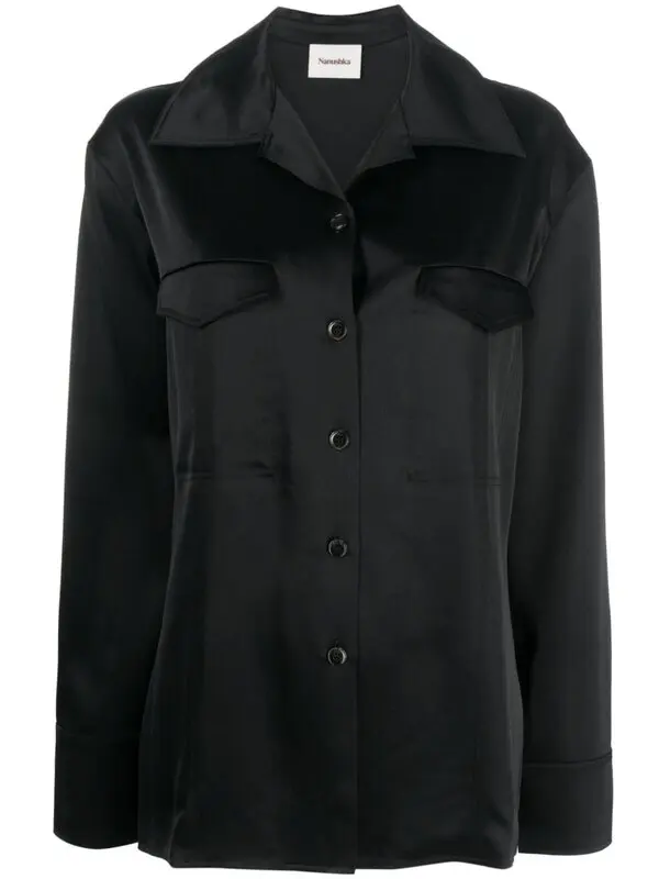 Nanushka Justina Satin Shirt