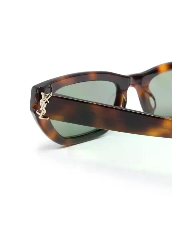 Saint Laurent Logo-plaque Cat-eye Sunglasses