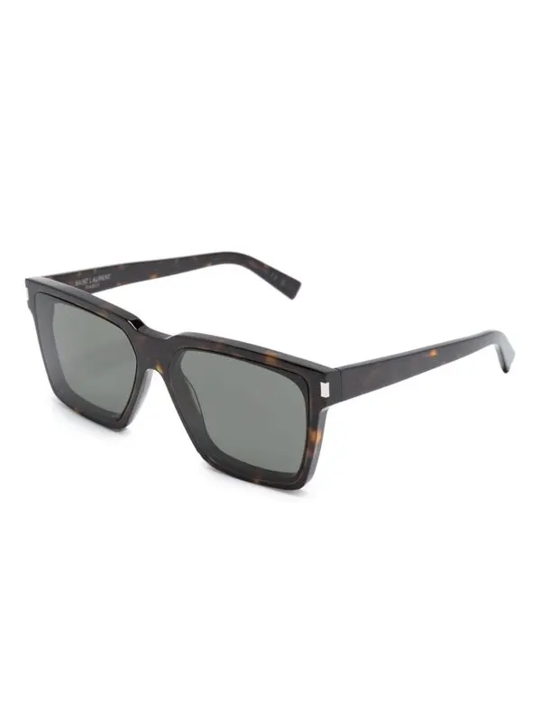 Saint Laurent Tortoiseshell Square Frame Sunglasses - Brown