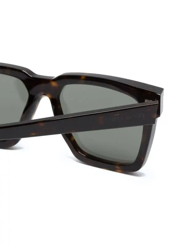 Saint Laurent Tortoiseshell Square Frame Sunglasses - Brown