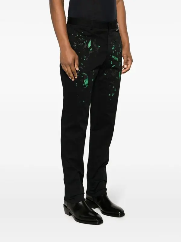 Moschino Paint Splatter Twill Trousers