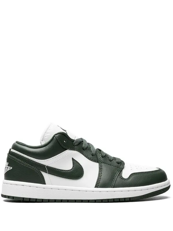 JORDAN Air 1 Low Galactic Jade Sneakers - Green