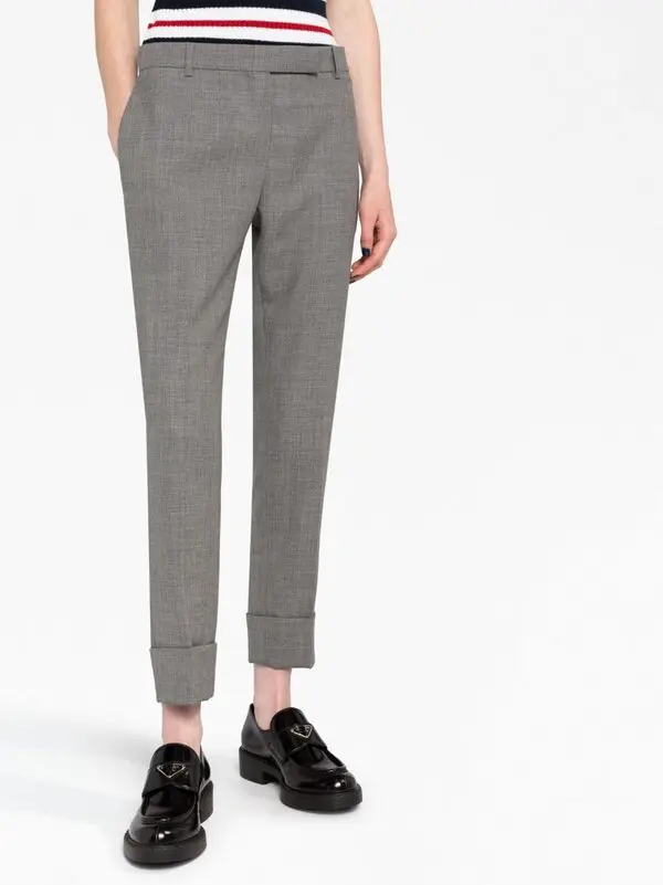 Thom Browne Cropped Tailored Trousers - Grey