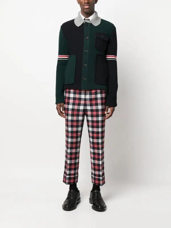 Thom Browne Patchwork Wool Cardigan