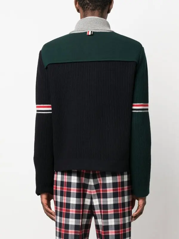 Thom Browne Patchwork Wool Cardigan