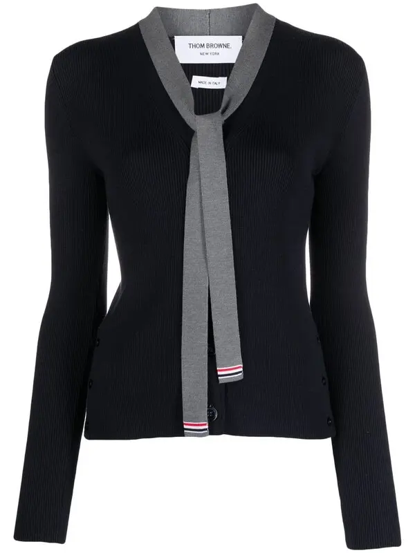 Thom Browne Long Sleeve Knitted Top