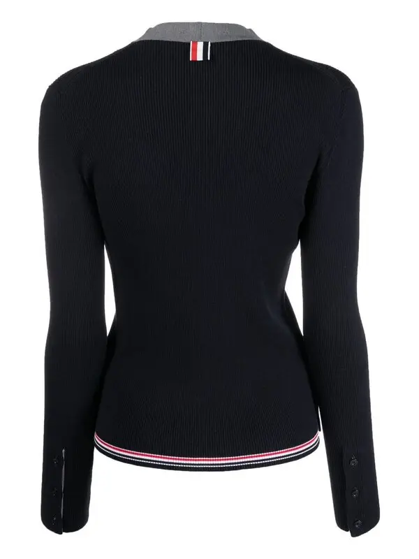 Thom Browne Long Sleeve Knitted Top