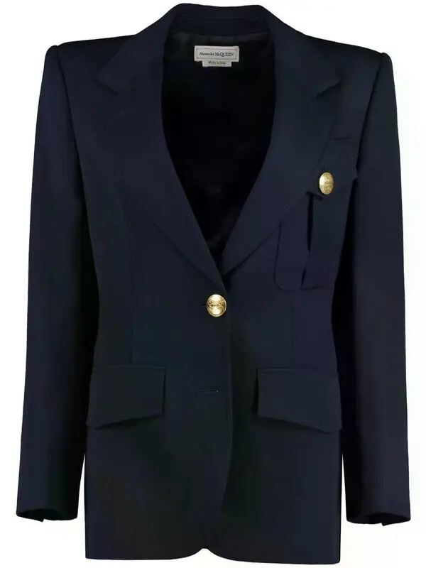 Alexander McQueen Military Single-breasted Blazer