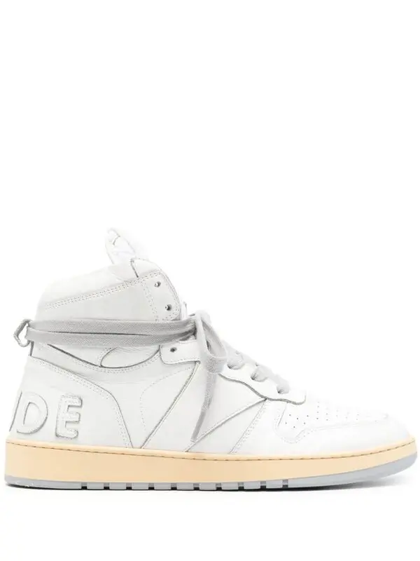 Rhude Rhecess High-Top Sneakers - White - 61% Off | Editorialist display picture 2