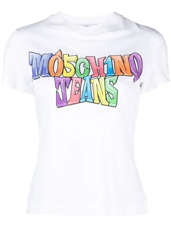 Moschino Logo-print Cotton T-shirt - White