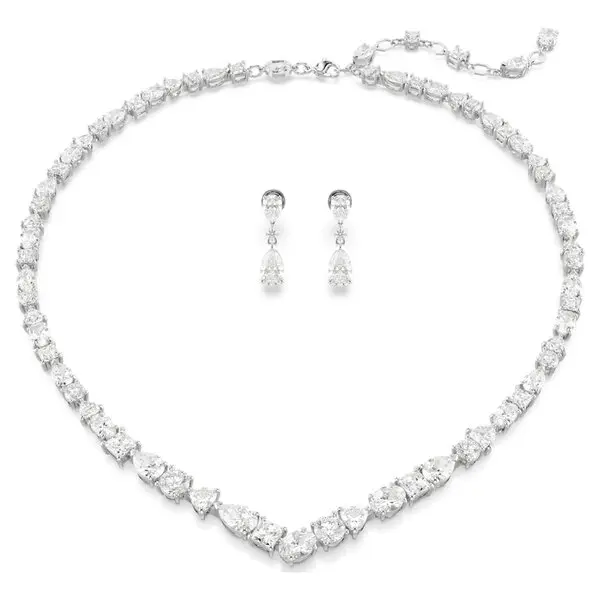 SWAROVSKI Mesmera Pendant And Earrings Set - White