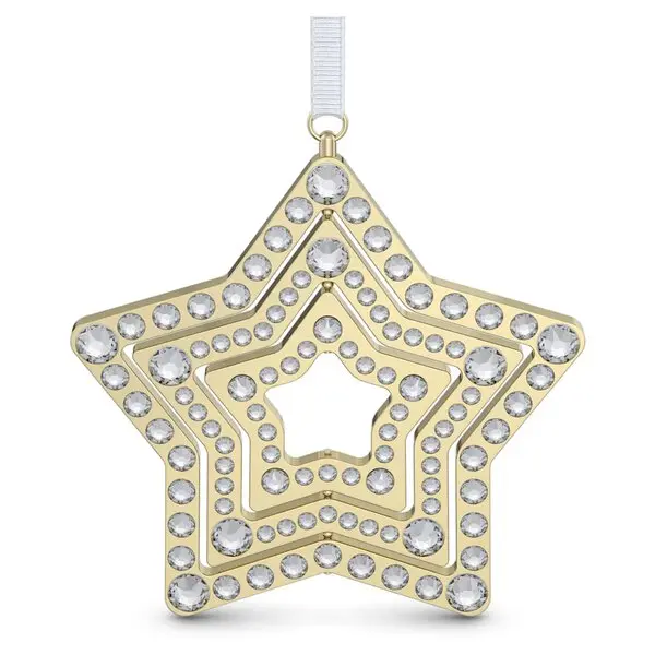 SWAROVSKI Holiday Magic Star Ornament - Gold Tone