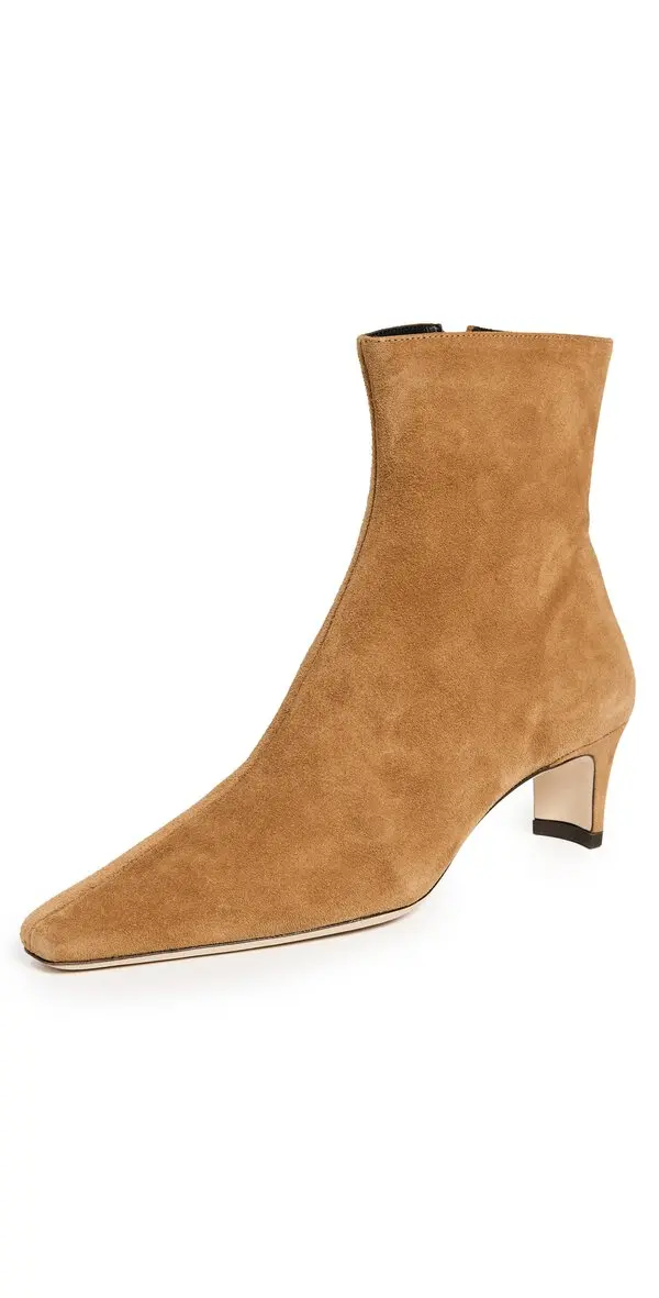 Staud Wally Ankle Boots - Tan