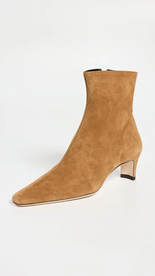 Staud Wally Ankle Boots - Tan