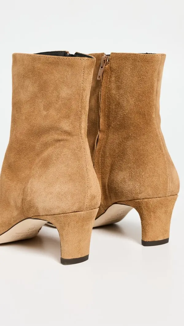 Staud Wally Ankle Boots - Tan