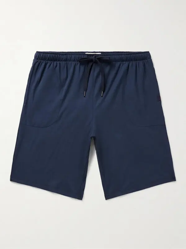 Derek Rose Basel 1 Stretch Micro Modal Jersey Pyjama Shorts - Blue