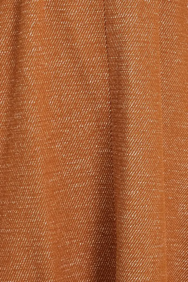 Freya Cotton-blend Twill Midi Dress - Light Brown
