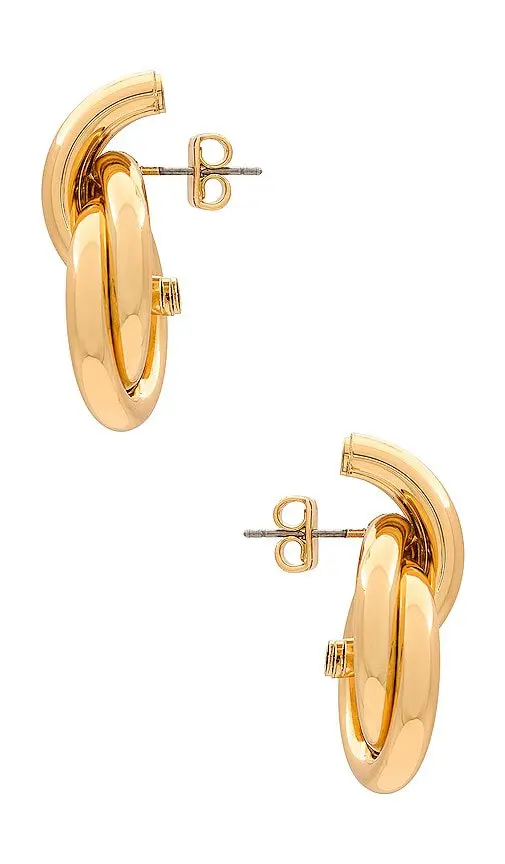 HEAVEN MAYHEM Mini Knot Dangle Earrings - Gold