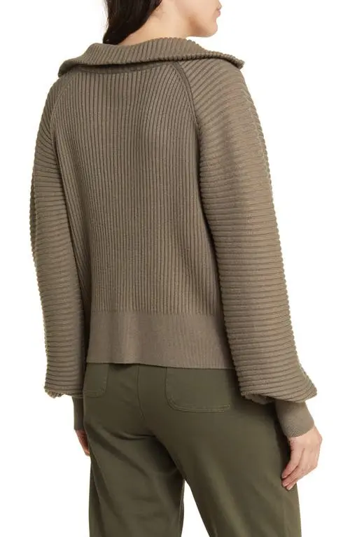 Varley Reid Rib Half Zip Sweater