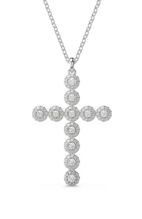 SWAROVSKI Insigne Cross Pendant Necklace - Silver