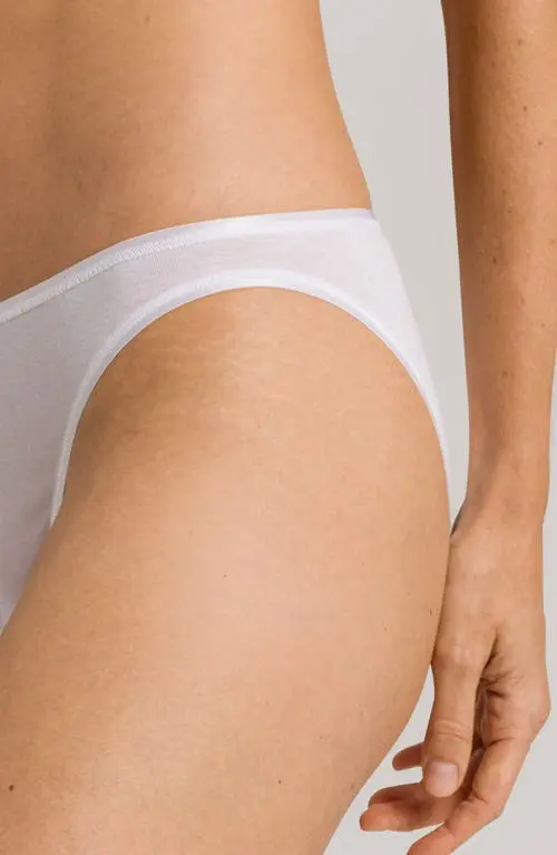 Hanro Cotton Seamless Bikinis - White