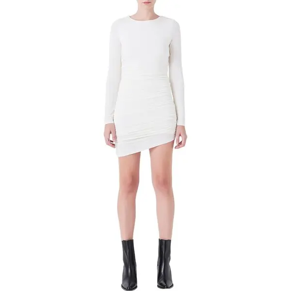 GREY LAB Ruched Mini Dress