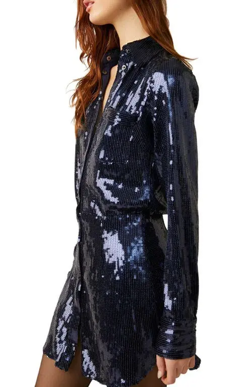 free people sophie sequin dress Free People Sophie Sequin Mini Dress in Champagne Size Small MSRP $168