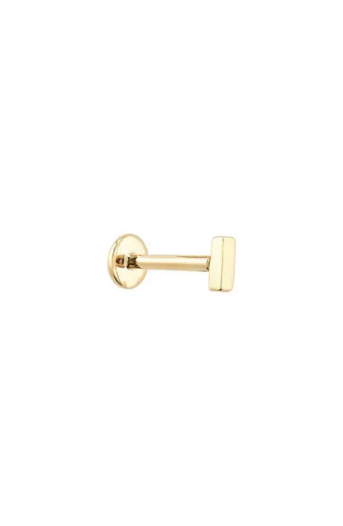 Monica Vinader Bar Single Flat Back Stud Earring - Gold