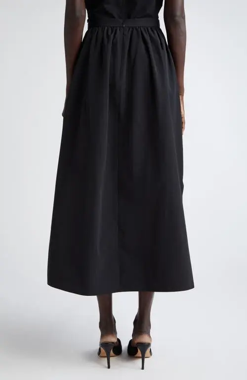 Akris Techno Taffeta Midi Skirt