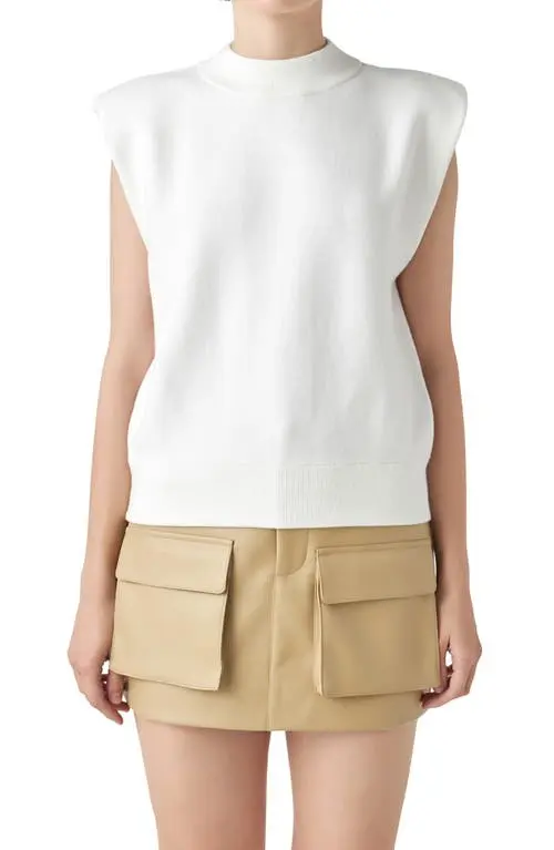 GREY LAB Mock Neck Knit Top