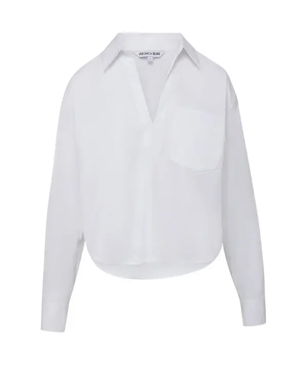 Veronica Beard Khai Poplin Top