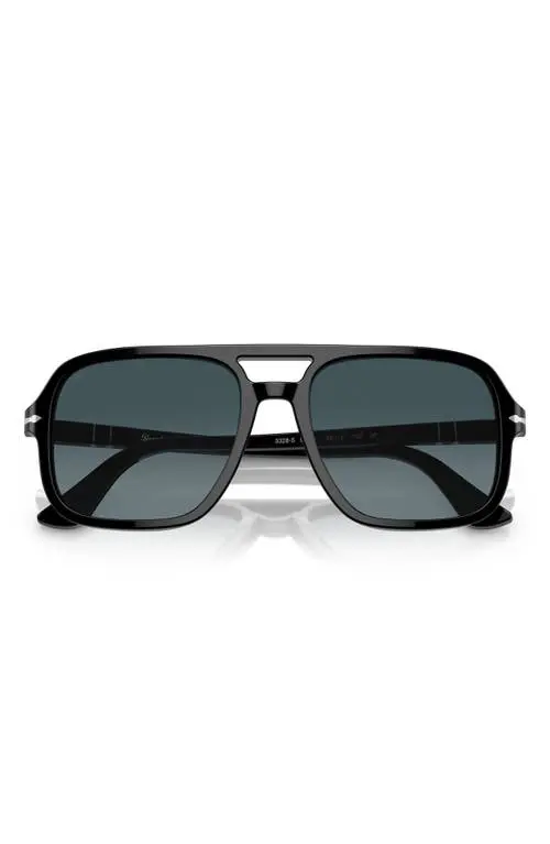 Persol 58mm Polarized Pilot Sunglasses