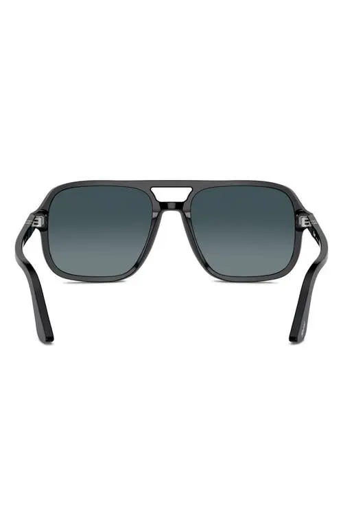 Persol 58mm Polarized Pilot Sunglasses
