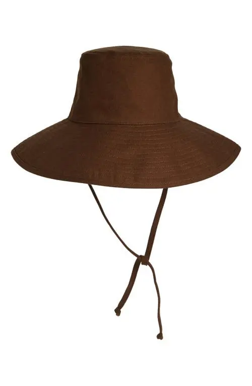 Lack Of Color Holiday Cotton Canvas Bucket Hat - Brown