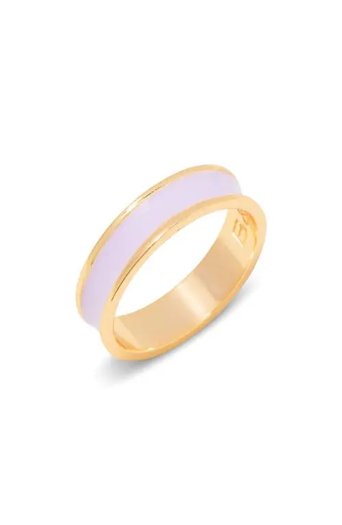 BROOK & YORK Madison Enamel Ring - Gold/lavender