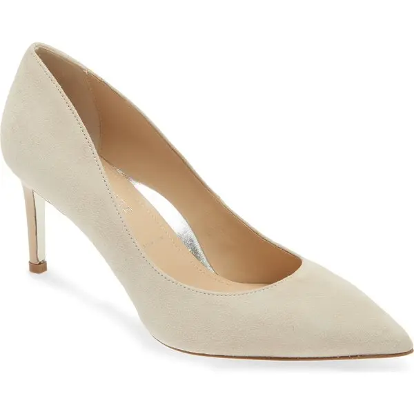 Ron White Pointed-toe Pump - Light Beige