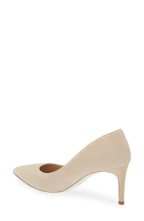 Ron White Pointed-toe Pump - Light Beige