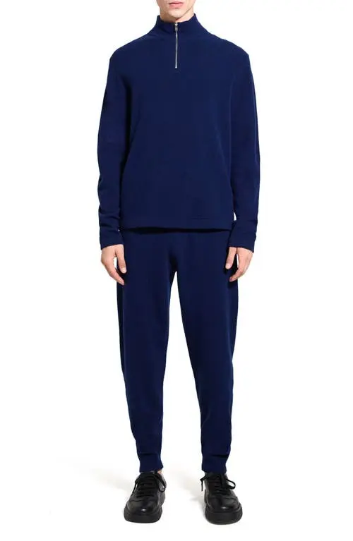 Theory Geder Quarter-zip Merino Wool Sweater